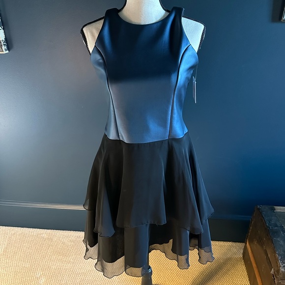Zoe Ltd | Dresses | Zoe Ltd Elegant Blue And Black Formal Dress | Poshmark